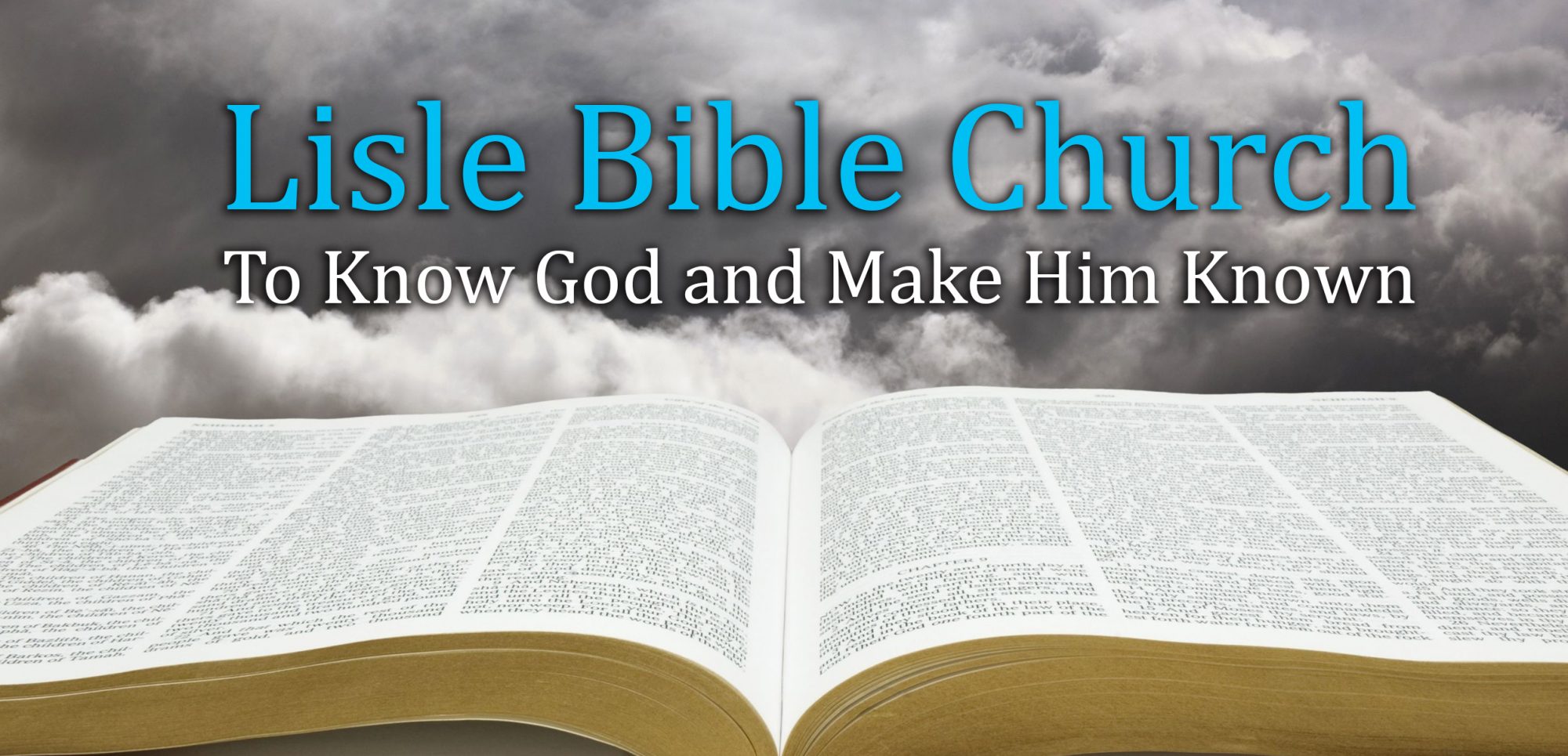 18649460 – horizontal image of bible and creation sky | Lisle Bible Church